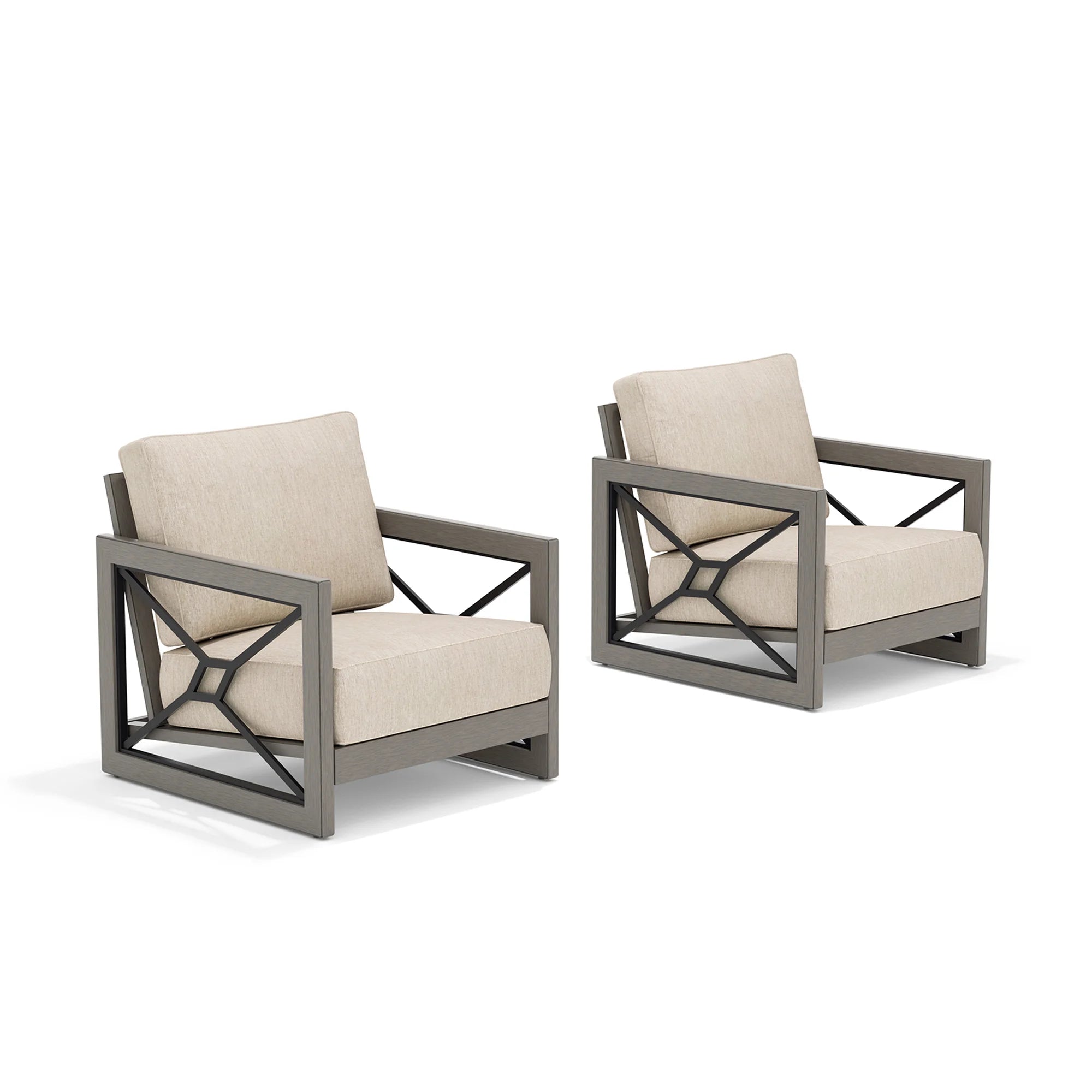 Marindo Patio Aluminum Club Chair With Sunbrella® Cushions – Peak Home ...